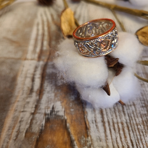 Jewelry | Super Darling Two Tone Silver And Rose Gold Plated Heart And ...